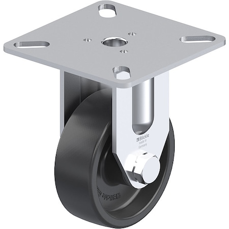 Zoro Select Plate Caster, Rigid, 2 13/16"H BPA-POA 50G | Zoro