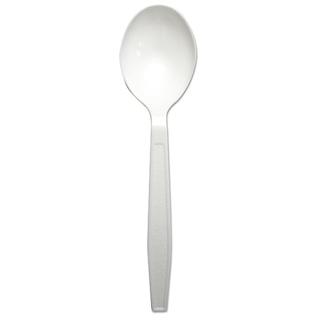 Zoro Select Disposable Soup Spoon, White, Heavy, PK1000 V01804 | Zoro