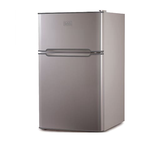 Black & Decker Refrigerator, Silver, 32 3/4 in H BCRDK32V | Zoro