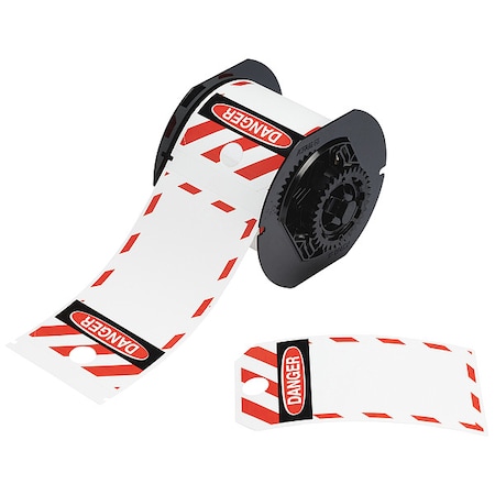 Brady Lockout Tags, 5-3/4" Label H, Red on White B30-255-851-OST-BK | Zoro