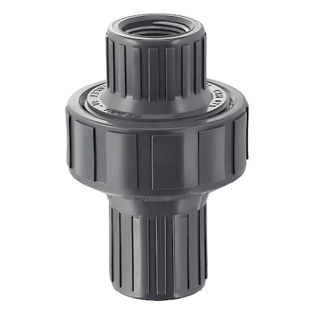 Plast-O-Matic 1" FNPT PVC Disc Check Valve CKM100V-PV | Zoro