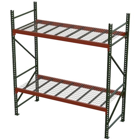 Husky Rack & Wire Pallet Rack Starter Unit, Teardrop, Roll Formed Style ...