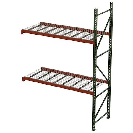 Husky Rack & Wire Pallet Rack Add-On Unit, Teardrop, Roll Formed Style ...