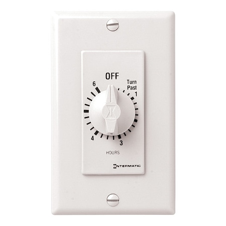 Intermatic Timer,Spring Wound,6 Hr,SPST (FD6HW) | Zoro