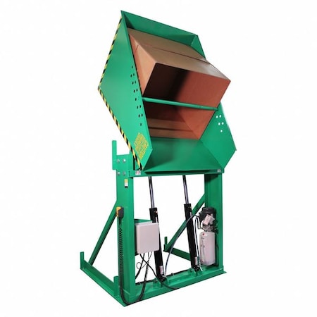 Valley Craft Box Dumper, 36x36"Chute, 36"Dump ht, 2000lb F80193A3 | Zoro