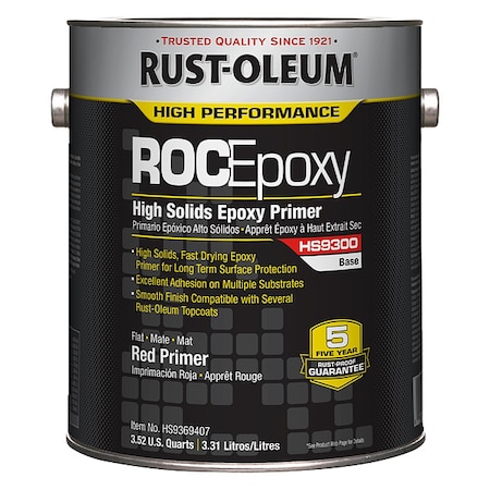 Rust-Oleum Epoxy Primer, Red, Flat, RO-56 Series HS9369407 | Zoro