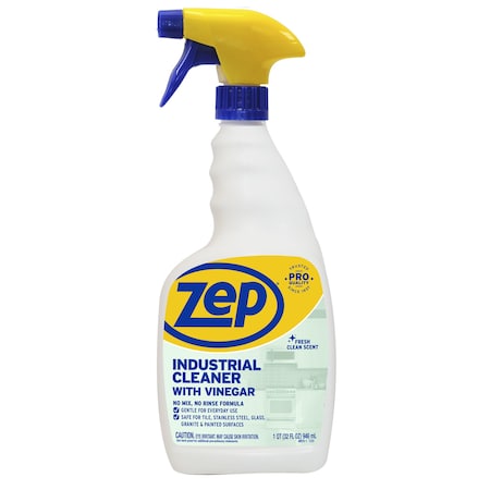 Zep INDUSTRIAL CLEANER WITH VINGR, QT, 4PK R48432 | Zoro