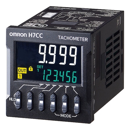 Omron Digital Counter/Tachometer, PlugIn CN, LCD H7CC-A11 | Zoro