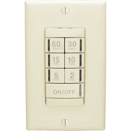 Sensorswitch Timer Switch, 60 Min, Ivory PTS 60 IV | Zoro