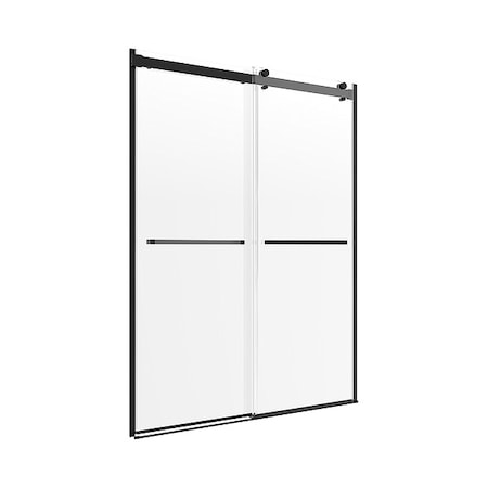 Fgi Shower Door, 59 in W, 76 in H, Glass LGDR6076-CL-MB | Zoro