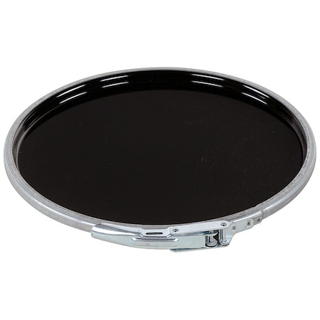 Zoro Select Steel Pail Lid, Lever Lock, For 1TMH6 LID-STL-LL | Zoro