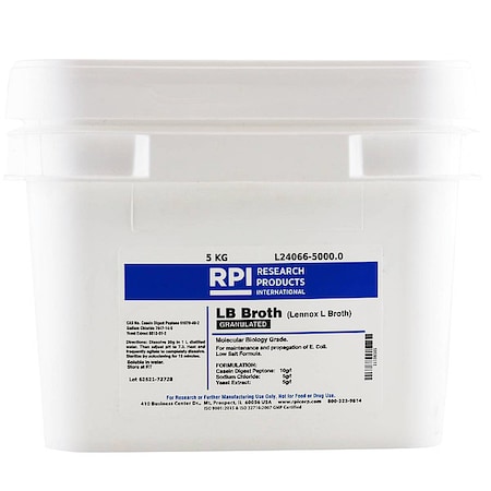 Rpi LB Broth, Granulated (Lennox L), 5kg L24066-5000.0 | Zoro