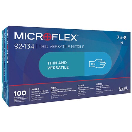 MICROFLEX Blue, 2XL (11), 2.8 mil, Nitrile Powder-Free, Disposable ...