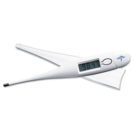 Medline Digital Thermometer, Oral, White/Blue MDS9950 | Zoro