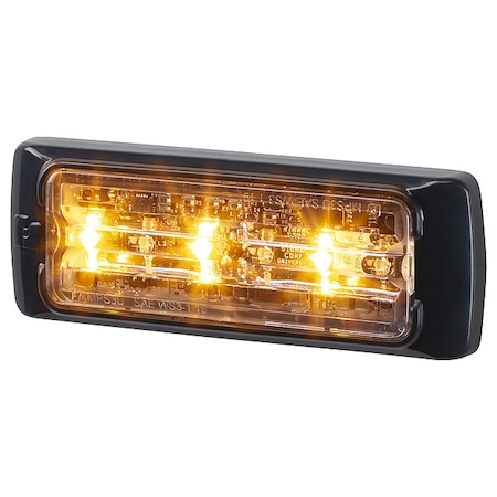 Federal Signal Emergency Light, 3-LED, Amber, Clear Lens MPS31U-A | Zoro