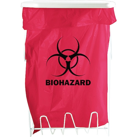 Bowman Dispensers Biohazard Bag Holder, 5 gal., White MW-005 | Zoro