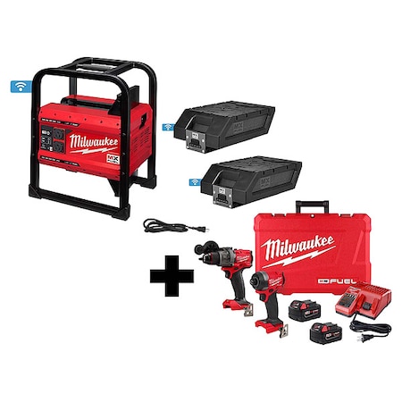 Milwaukee Tool MX POWER SUPPLY KIT w M18 2-Tool Kit MXF002-2XC, 3697-22 ...