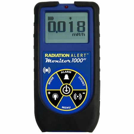 Radiation Alert Rad Surv Mtr, 0.01to10000uSv/hr, Digital M1000 EC | Zoro