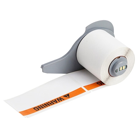 Brady Pre-Cut Labels, 1 29/32" H Label, Gloss M7-38-595-WARNING | Zoro