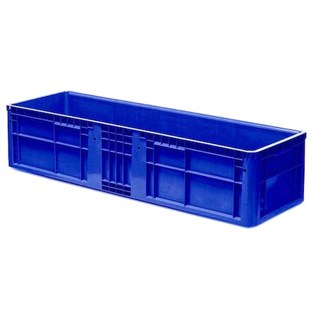 Ssi Schaefer Straight Wall Container, Blue, Polypropylene, 48 in L, 3. ...