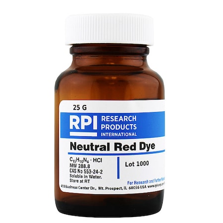 Rpi Neutral Red, Dye, 25g N22400-25.0 | Zoro