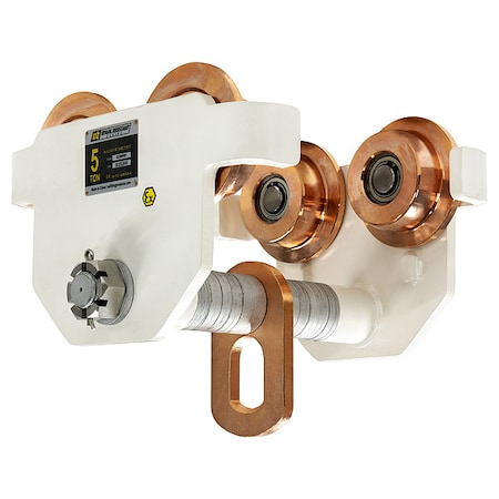 Oz Lifting Products Spark Resistant Push Beam Trolley OZSR5PBT | Zoro