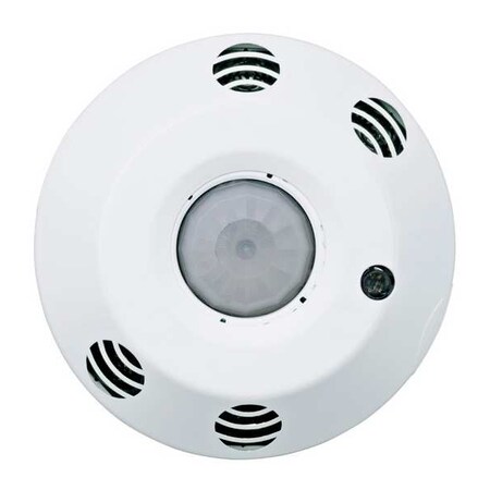 Leviton Vacancy Sensor, Ceiling, 2000 sq ft, White O4C20-MDW | Zoro