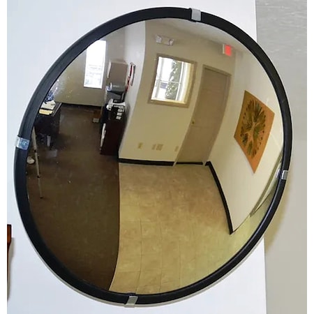 Fred Silver Convex Security Mirror, Acrylic, 13 in, Hardboard, Round ...