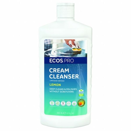 Ecos Pro Cream Cleanser, Bottle, 17 oz, Lemon, 6 PK PL9701/6 | Zoro