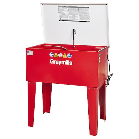 Graymills Parts Washer, Tank Steel, 15 gal, 36" W PL364-A | Zoro