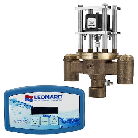 Leonard Valve Electronic Mixing Valve, 1 in Inlet PNV-125-LF | Zoro