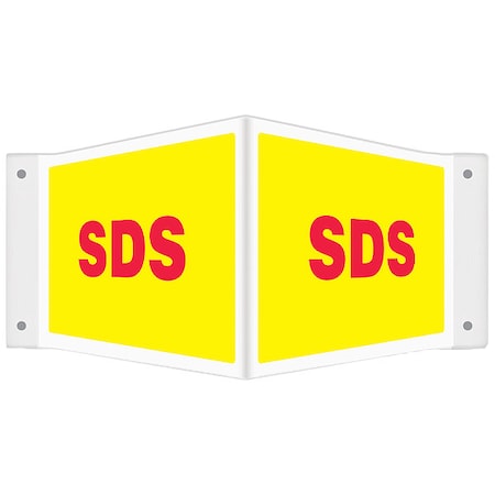 Accuform SDS 3D Projection Sign, SDS, 12 in W, 8 in H PSP768 | Zoro