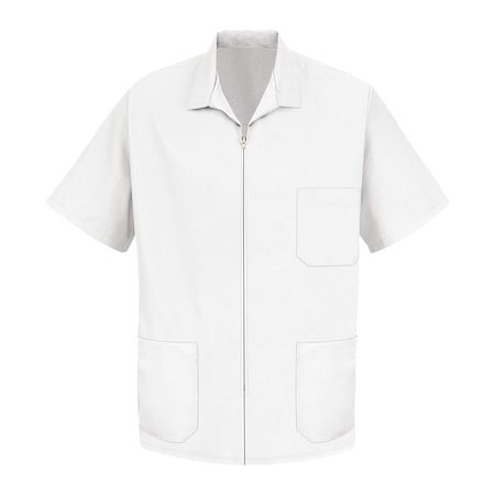 Red Kap Men's Mens Zip Smock, 65% Polyester / 35% Cotton, Zipper Front ...