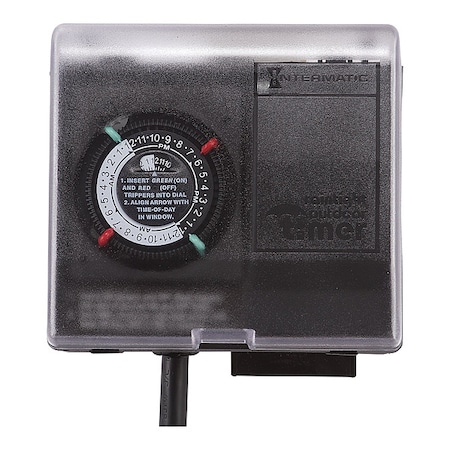 Intermatic Outdr Mech Plug-In Timer w Built-In Encl P1131 | Zoro