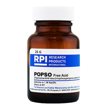 Rpi POPSO Free Acid, 25g P30400-25.0 | Zoro
