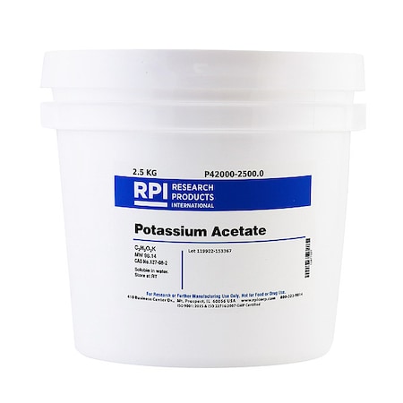 Rpi Potassium Acetate, 2.5kg P42000-2500.0 | Zoro