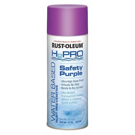 Rust-Oleum Rust Preventative Spray Paint, Safety Purple, High Gloss, 12 ...