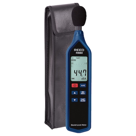 Reed Instruments Sound Level Meter with Bargraph, Type 2, 30 to 130 dB ...