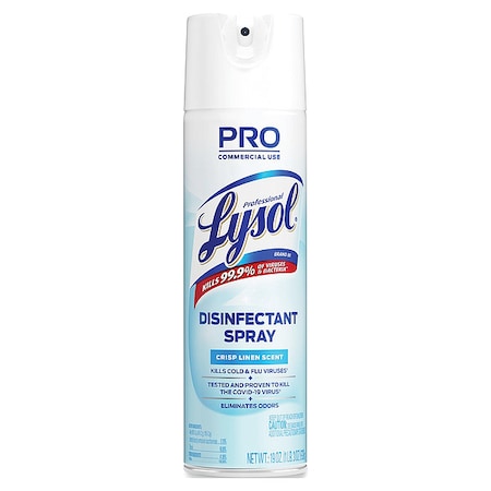 Lysol Disinfectant Spray, 19 oz. Aerosol Spray Can, Linen, 12 PK REC ...