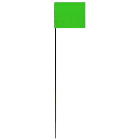 Hy-Ko Marking Flag, Green, Solid Pattern, PK25 SF-21/GR | Zoro