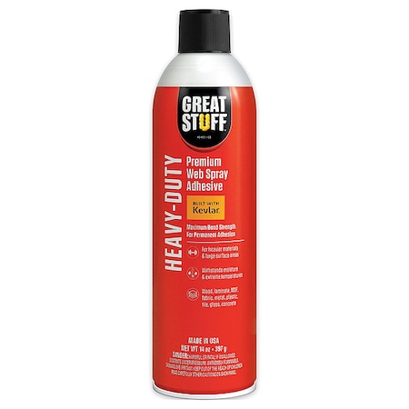 Great Stuff Heavy Duty Web Spray Adhesive, Heavy-Duty Series, 14 fl oz ...
