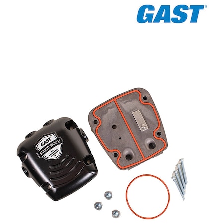 Gast Sound Shield Kit, 4.4 cfm, NPT, 8.68" H. SSP-86R1-02 | Zoro