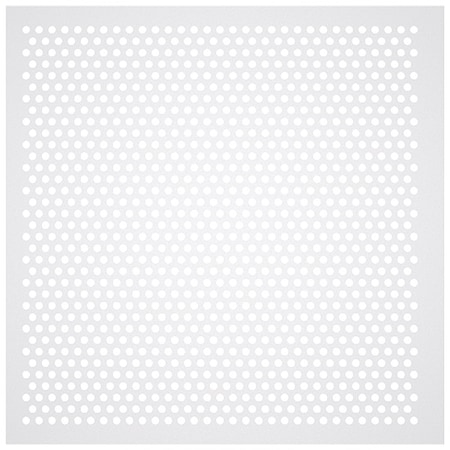 American Louver Square Perforated Diffusers, White STR-PERF-2212-2PK | Zoro
