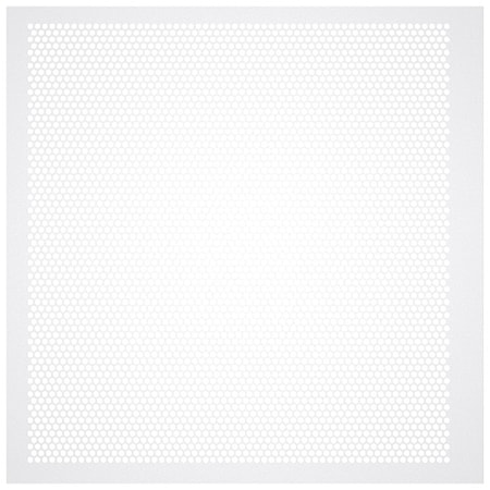 American Louver Square Perforated Diffusers, White STR-PERF-2214-2PK | Zoro
