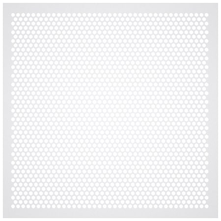 American Louver Square Perforated Diffusers, White STR-PERF-2238-2PK | Zoro