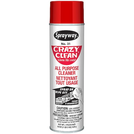 Sprayway All Purpose Cleaner, Crazy Clean, Multi-Surface Interior ...