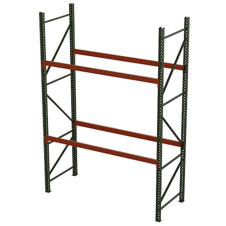 Husky Rack & Wire Pallet Rack Starter Unit, Teardrop, Roll Formed Style ...