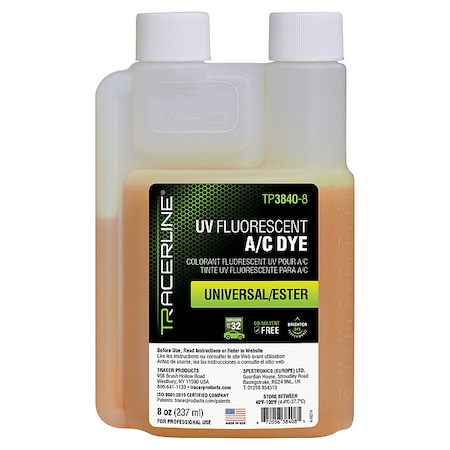 Tracerline Universal A/C Dye, 8 oz. TP3840-8 | Zoro