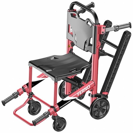 Ferno Stair Chair, 550 lb, Red, 20" W Transend Stair Chair EVAC | Zoro