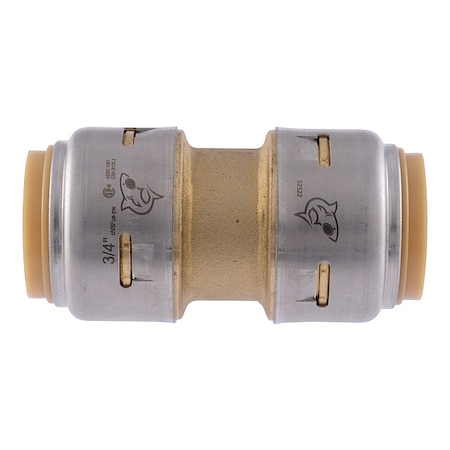 Sharkbite Max Coupling, Brass, Brass UR016 | Zoro